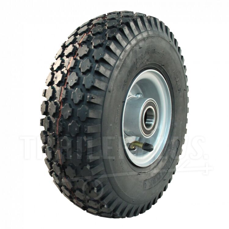 Roue complète, jante avec pneu 4.10/3.50-4 V-6602 4PR + 2.10-4H2 ET0 ...